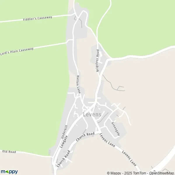 Map Levens: map of Levens (LA8 8) and practical information