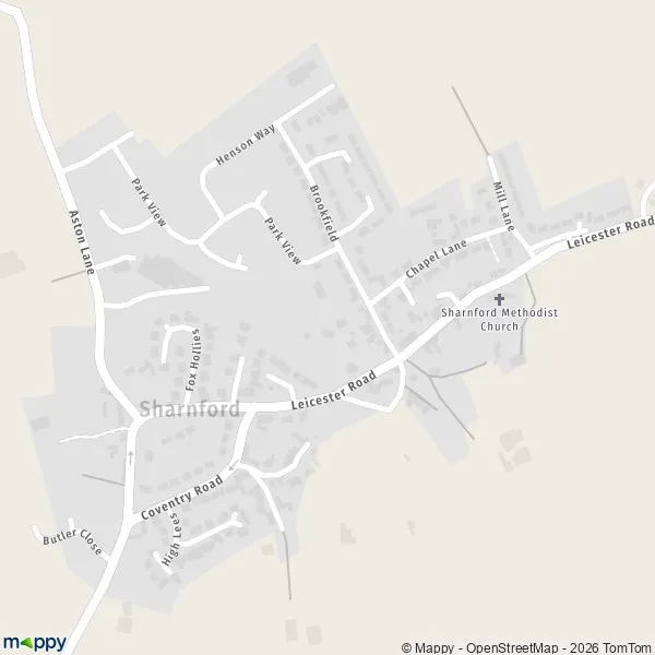 Map Sharnford: map of Sharnford (LE10 3) and practical information