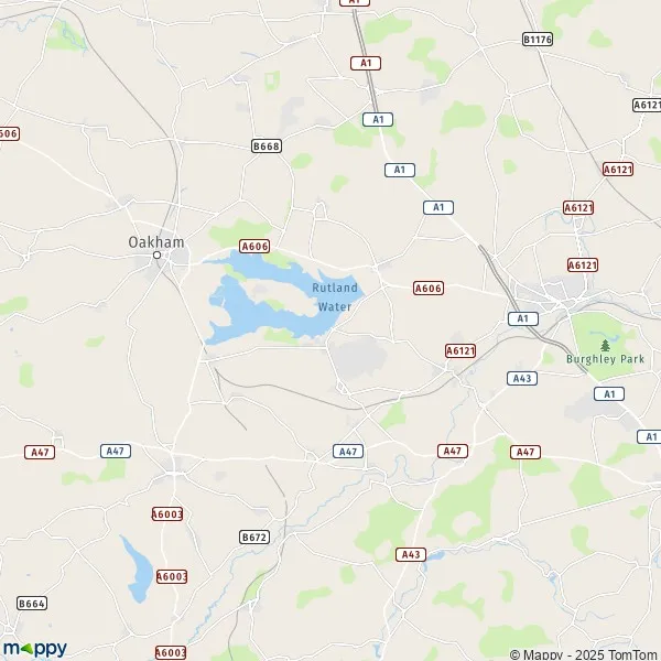 Map Rutland: map of Rutland (LE15 6) and practical information