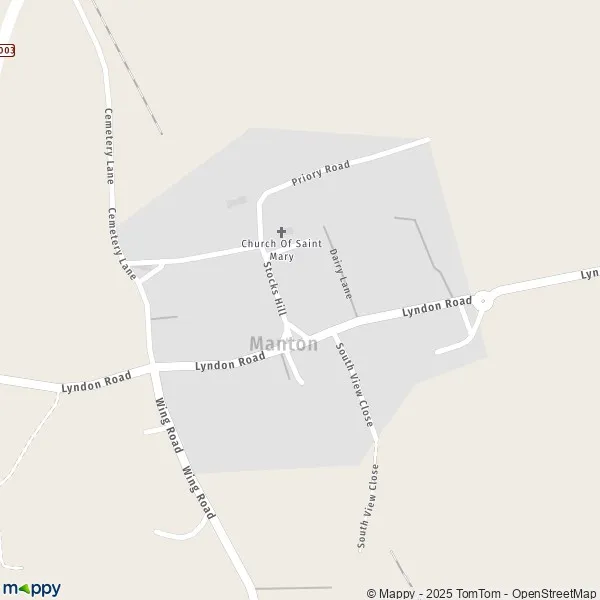 Map Manton: map of Manton (LE15 8) and practical information