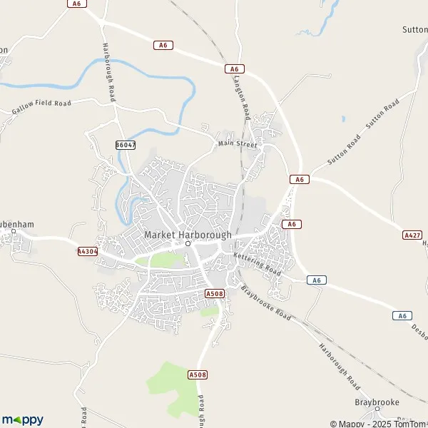 Map Market Harborough: map of Market Harborough (LE16 7) and practical ...