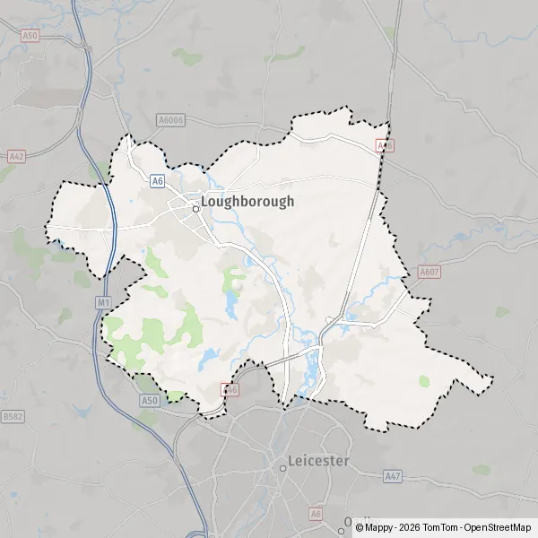 Map Charnwood: map of Charnwood (LE4 8) and practical information