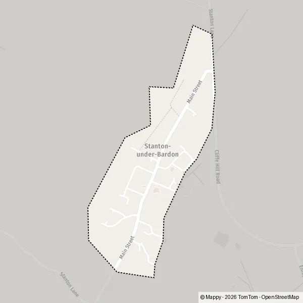 Map Stanton Under Bardon: map of Stanton Under Bardon (LE67 9) and ...
