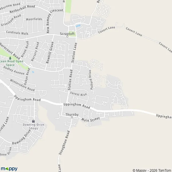 Map Thurnby: map of Thurnby (LE7 9) and practical information