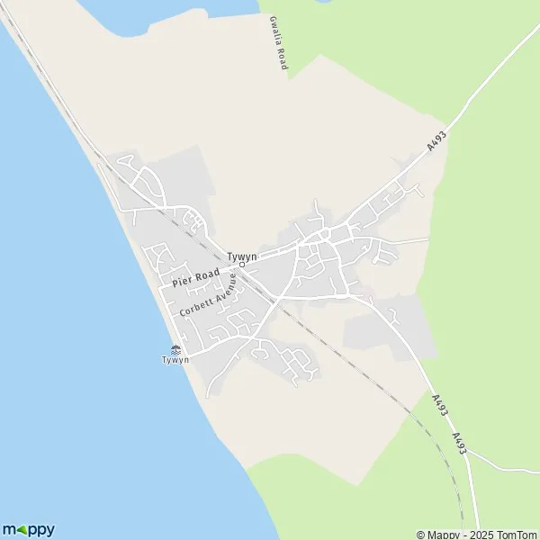 Map Tywyn: map of Tywyn (LL36 9) and practical information