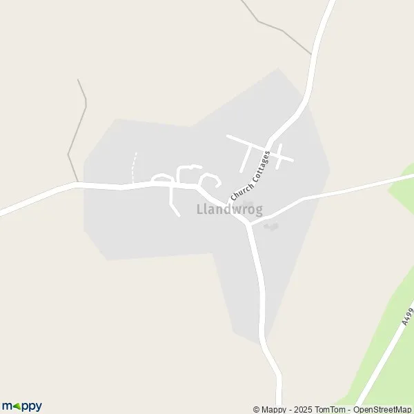 Map Llandwrog: map of Llandwrog (LL54 5) and practical information