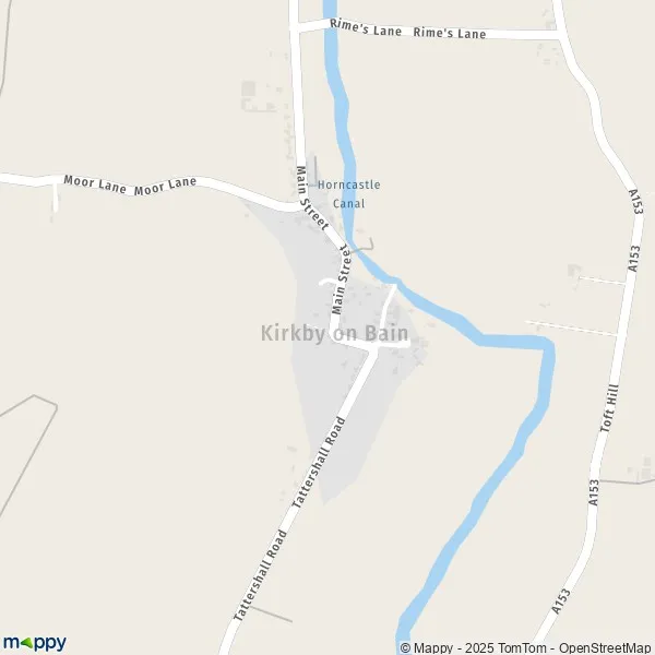 Map Kirkby on Bain: map of Kirkby on Bain (LN10 6) and practical ...