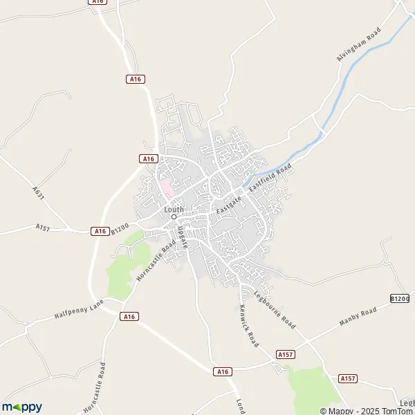 Map Louth: map of Louth (LN11 0) and practical information