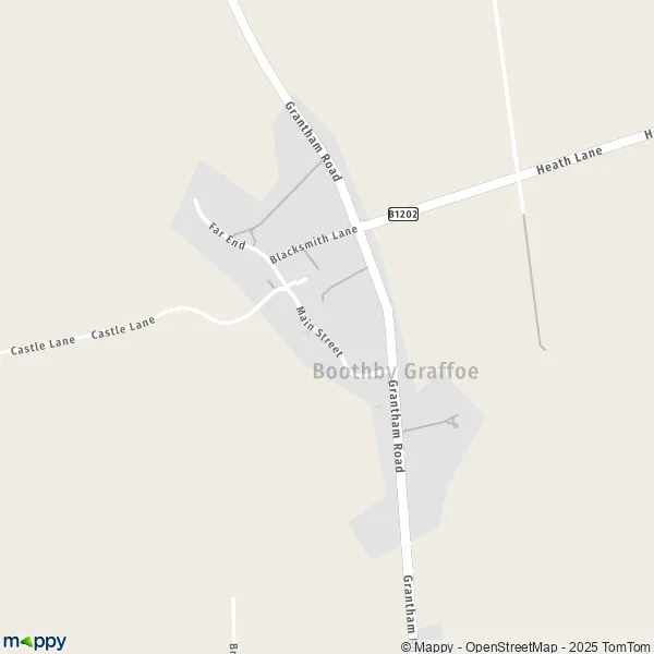 Map Boothby Graffoe: map of Boothby Graffoe (LN5 0) and practical ...