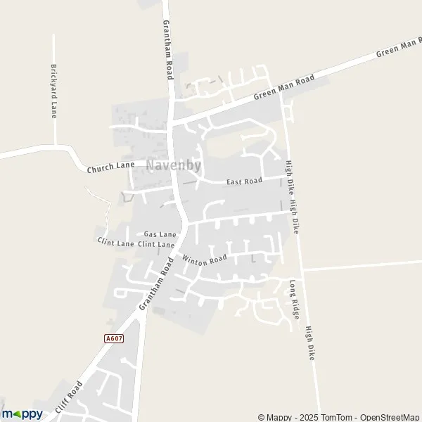 Map Navenby: map of Navenby (LN5 0) and practical information