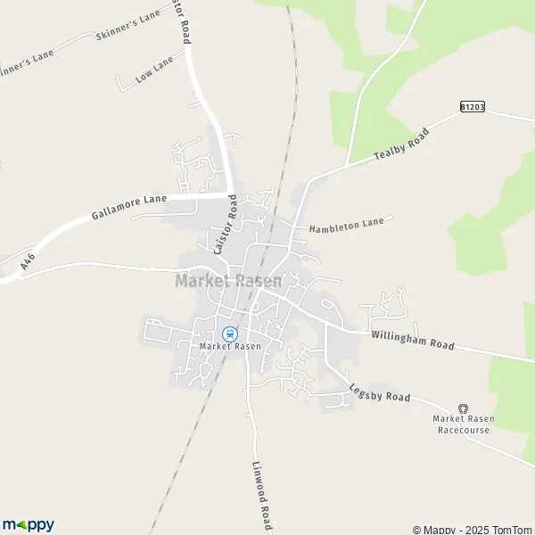 Map Market Rasen: map of Market Rasen (LN8 3) and practical information