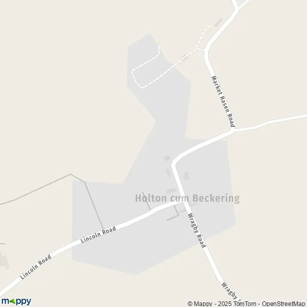 Map Holton cum Beckering: map of Holton cum Beckering (LN8 5) and ...