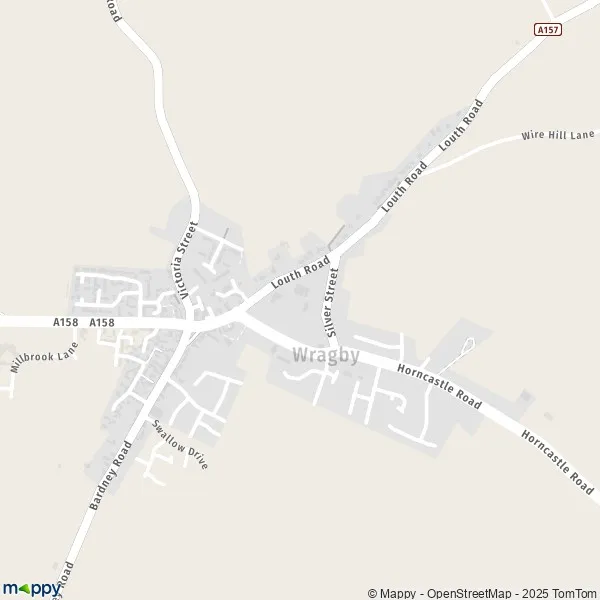 Map Wragby: map of Wragby (LN8 5) and practical information