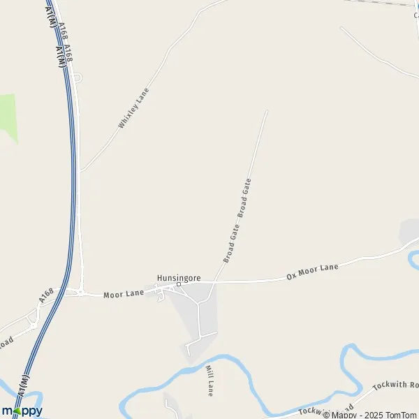 Map Hunsingore: map of Hunsingore (LS22 5) and practical information