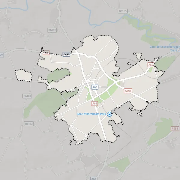 Map Harrogate: map of Harrogate (LS24 8) and practical information