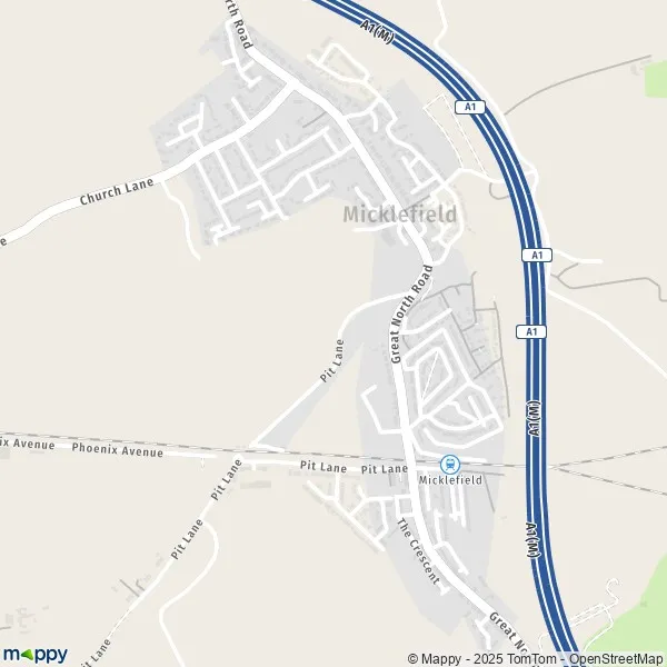 Map Micklefield: map of Micklefield (LS25 4) and practical information