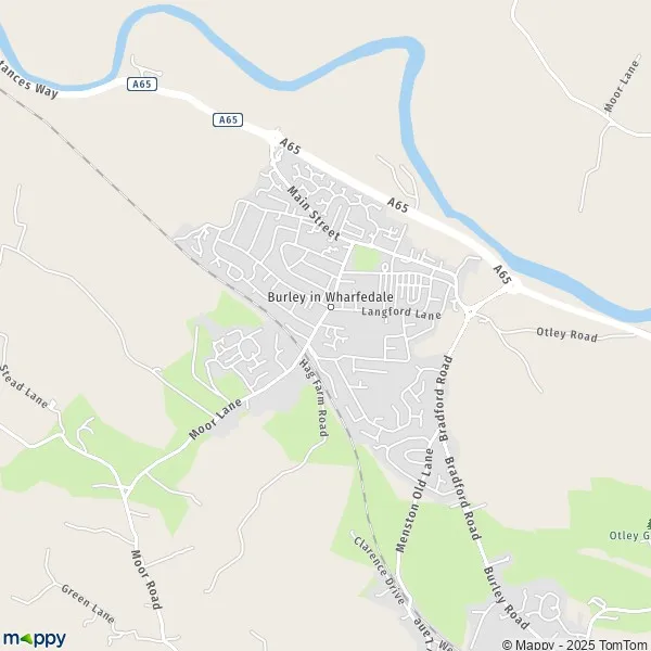 Map Burley in Wharfedale: map of Burley in Wharfedale (LS29 7) and ...