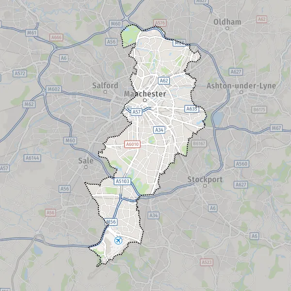 Map Manchester: map of Manchester (M3 3LY) and practical information