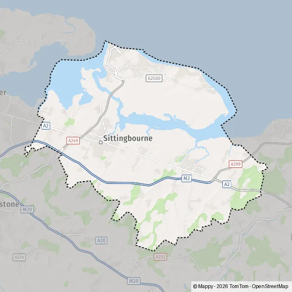 Map Swale: map of Swale (ME10 1) and practical information