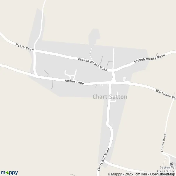 Map Chart Sutton: map of Chart Sutton (ME17 3) and practical information