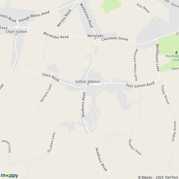 Map Sutton Valence: map of Sutton Valence (ME17 3) and practical ...