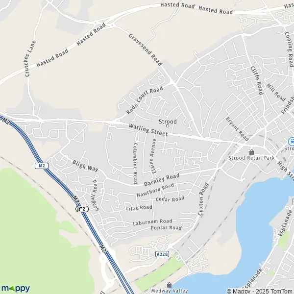 Map Strood: map of Strood (ME2 3) and practical information