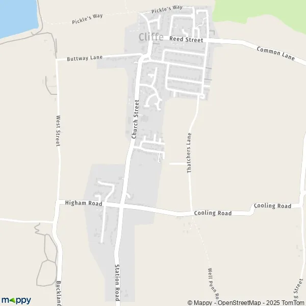 Map Cliffe: map of Cliffe (ME3 7) and practical information