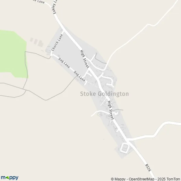 Map Stoke Goldington: map of Stoke Goldington (MK16 8) and practical ...