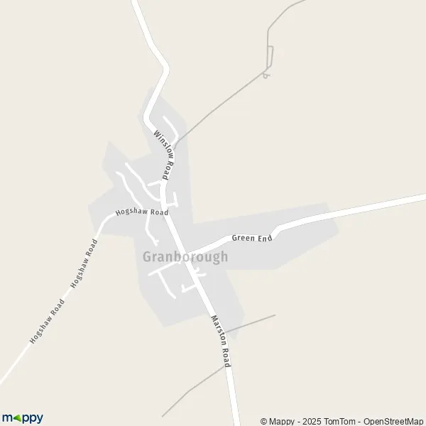 Map Granborough: map of Granborough (MK18 3) and practical information