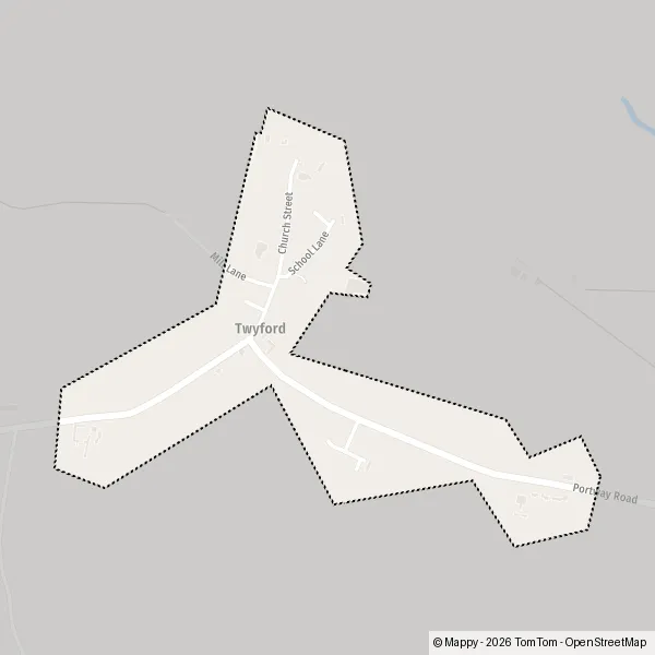 Map Twyford: map of Twyford (MK18 4) and practical information