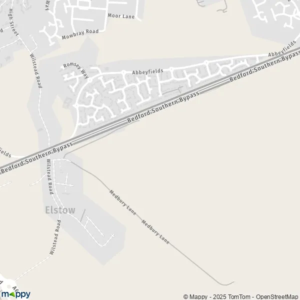 Map Elstow: map of Elstow (MK42 9) and practical information