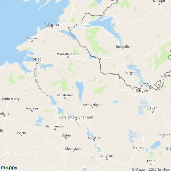 Map Leitrim: map of Leitrim (N41) and practical information