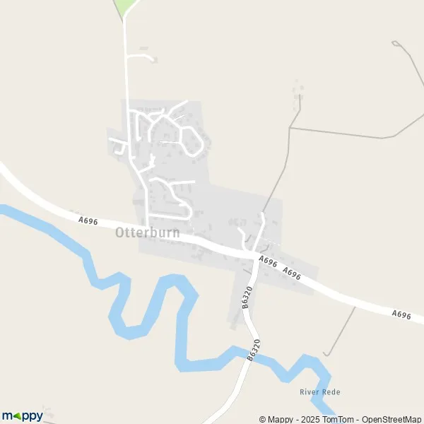 Map Otterburn: map of Otterburn (NE19 1) and practical information