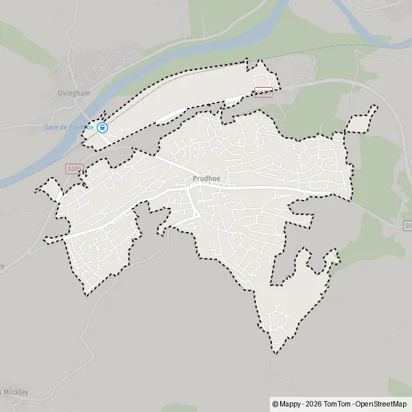 Map Prudhoe: map of Prudhoe (NE42 5) and practical information
