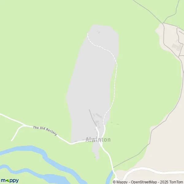 Map Alwinton: map of Alwinton (NE65 7) and practical information