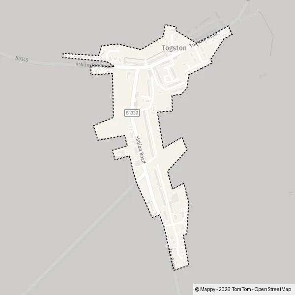 Map Togston: map of Togston (NE65 9) and practical information