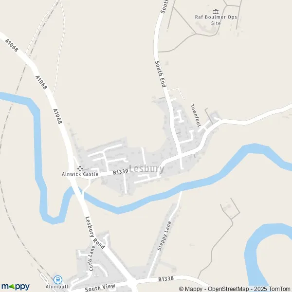 Map Lesbury: map of Lesbury (NE66 3) and practical information