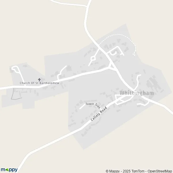 Map Whittingham: map of Whittingham (NE66 4) and practical information