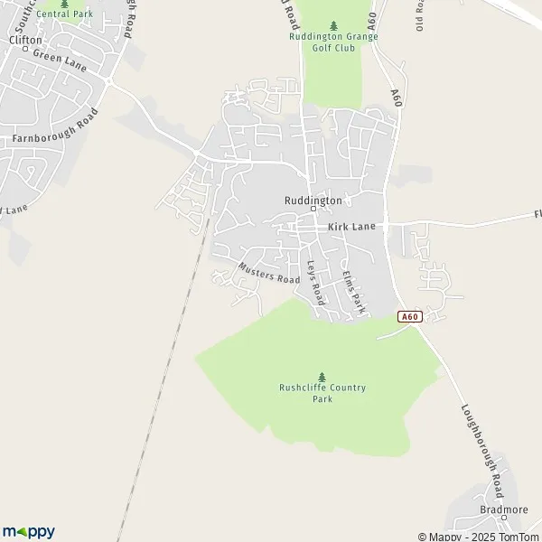 Map Ruddington: map of Ruddington (NG11 6) and practical information