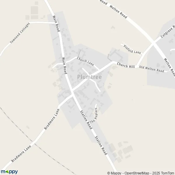 Map Plumtree: map of Plumtree (NG12 5) and practical information