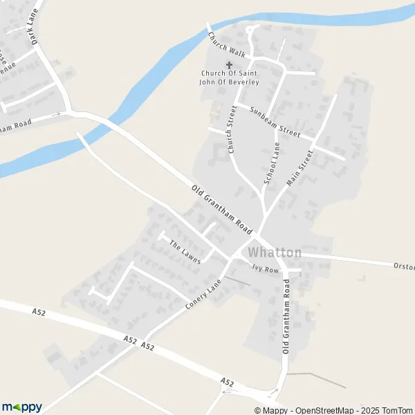 Map Whatton: map of Whatton (NG13 9) and practical information