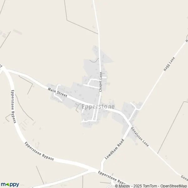 Map Epperstone: map of Epperstone (NG14 6) and practical information