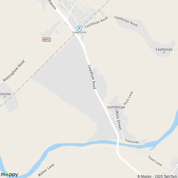 Map Gunthorpe: map of Gunthorpe (NG14 7) and practical information
