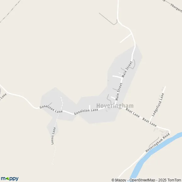 Map Hoveringham: map of Hoveringham (NG14 7) and practical information