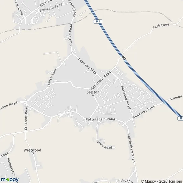 Map Selston: map of Selston (NG16 6) and practical information