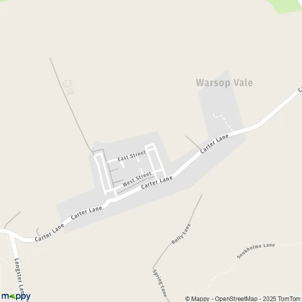 Map Warsop Vale: map of Warsop Vale (NG20 8) and practical information
