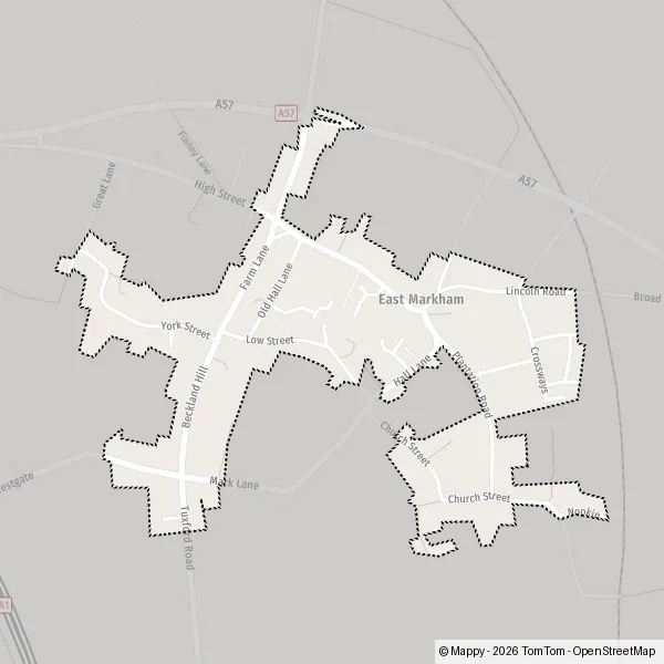 Map East Markham: map of East Markham (NG22 0) and practical information