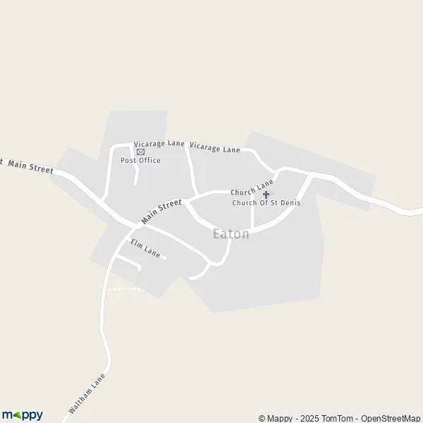 Map Eaton: map of Eaton (NG32 1) and practical information