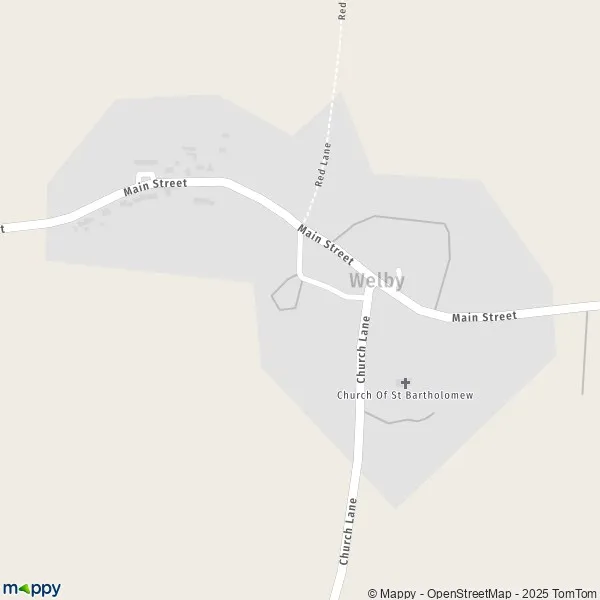 Map Welby: map of Welby (NG32 3) and practical information