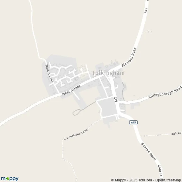 Map Folkingham: map of Folkingham (NG34 0) and practical information